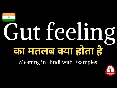 Gut feeling का अर्थ, मतलब,अनुवाद,उच्चारण | Gut feeling kya hota hai | word meaning in hindi