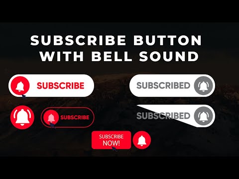 Subscribe Intro and Bell Icon With Sound Templates - Transparent and Green Screen
