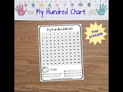 My Hundred Chart Free Printable