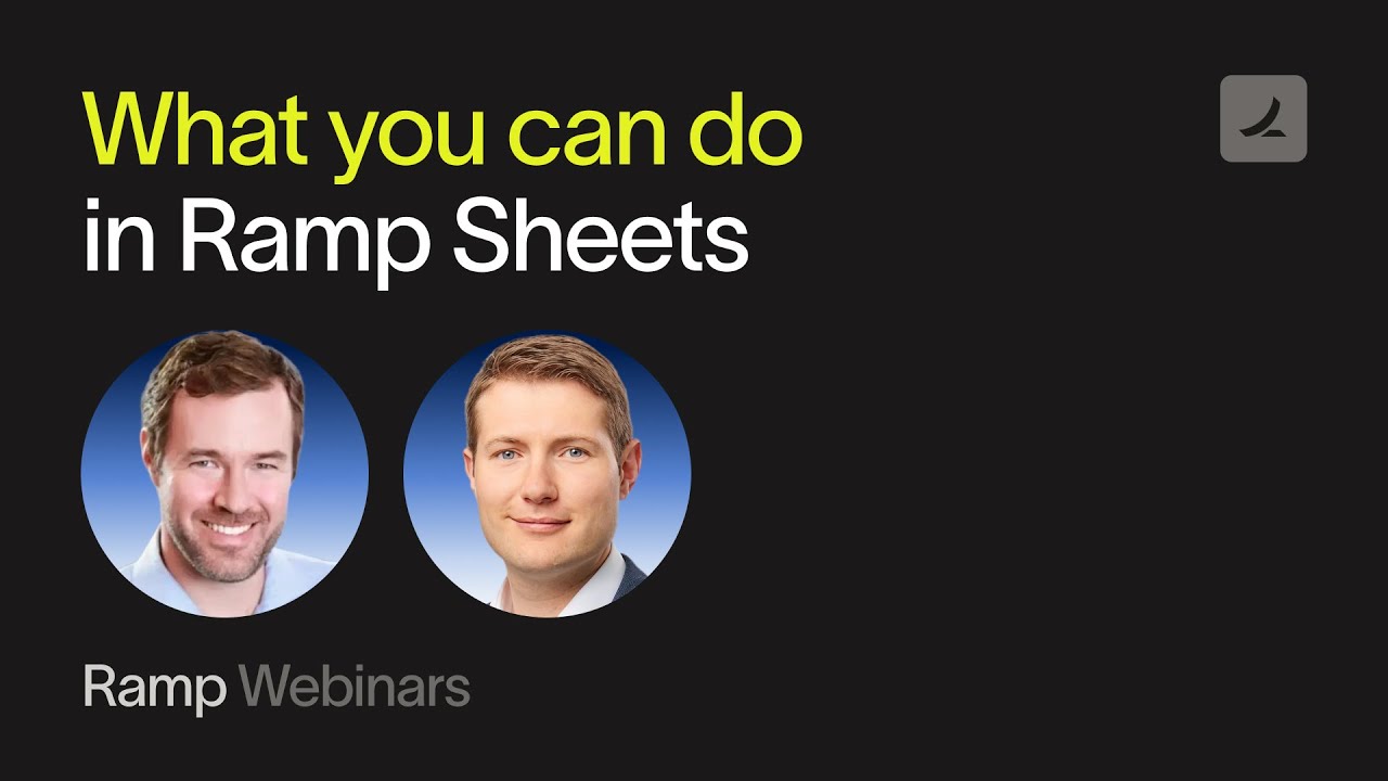 Three ways to use Ramp Sheets