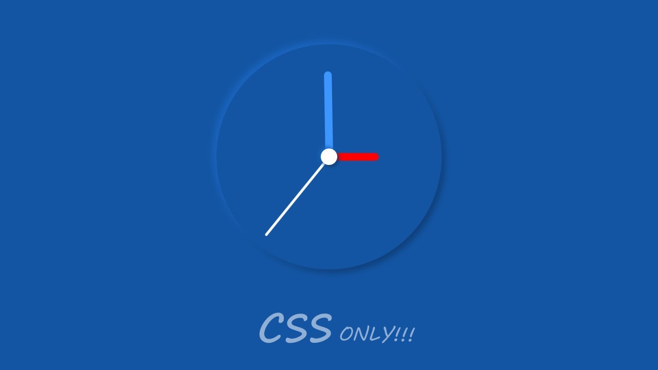 Neumorphism Working Clock HTML CSS