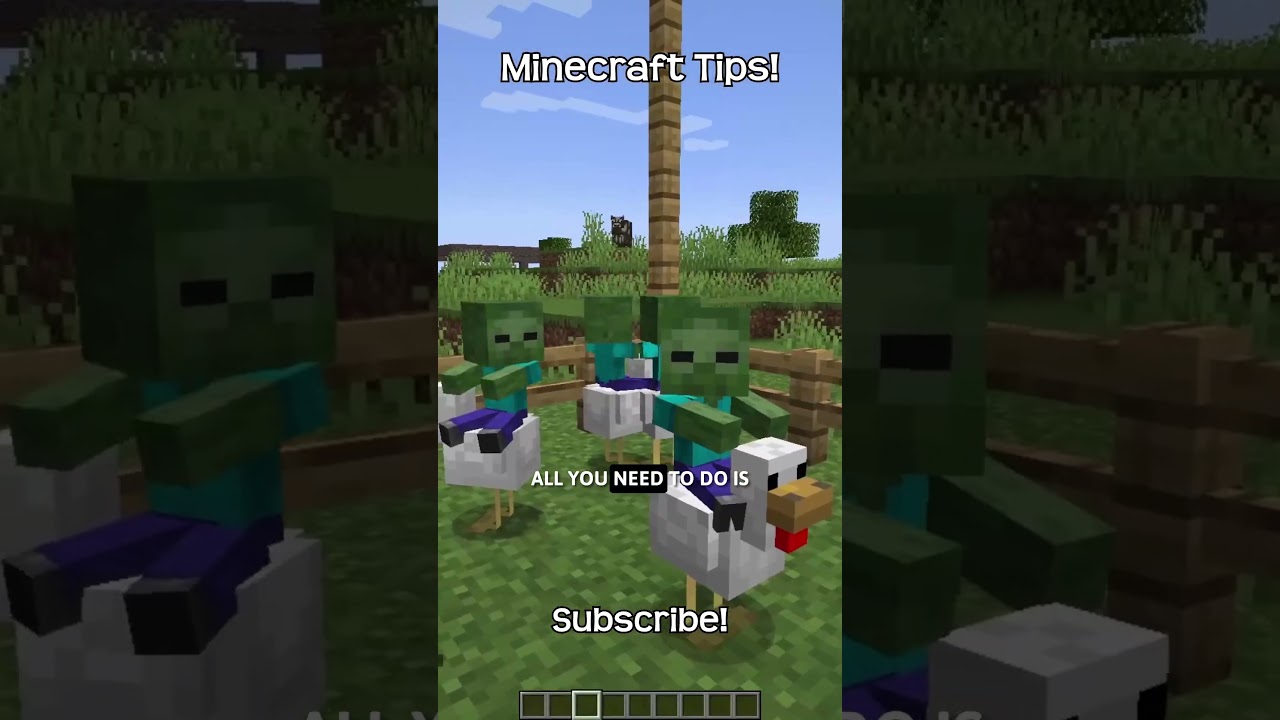 How To Summon A Chicken Jockey With Commands In Minecraft!