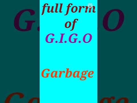 full form of GIGO