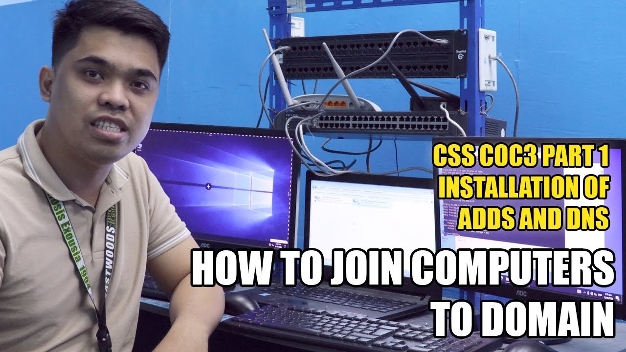 CSS COC3 PART1 INSTALLING ADDS AND DNS | CREATE USER | JOIN COMPUTER ON SERVER