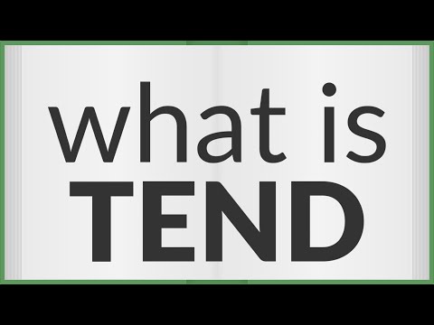 Tend | meaning of Tend