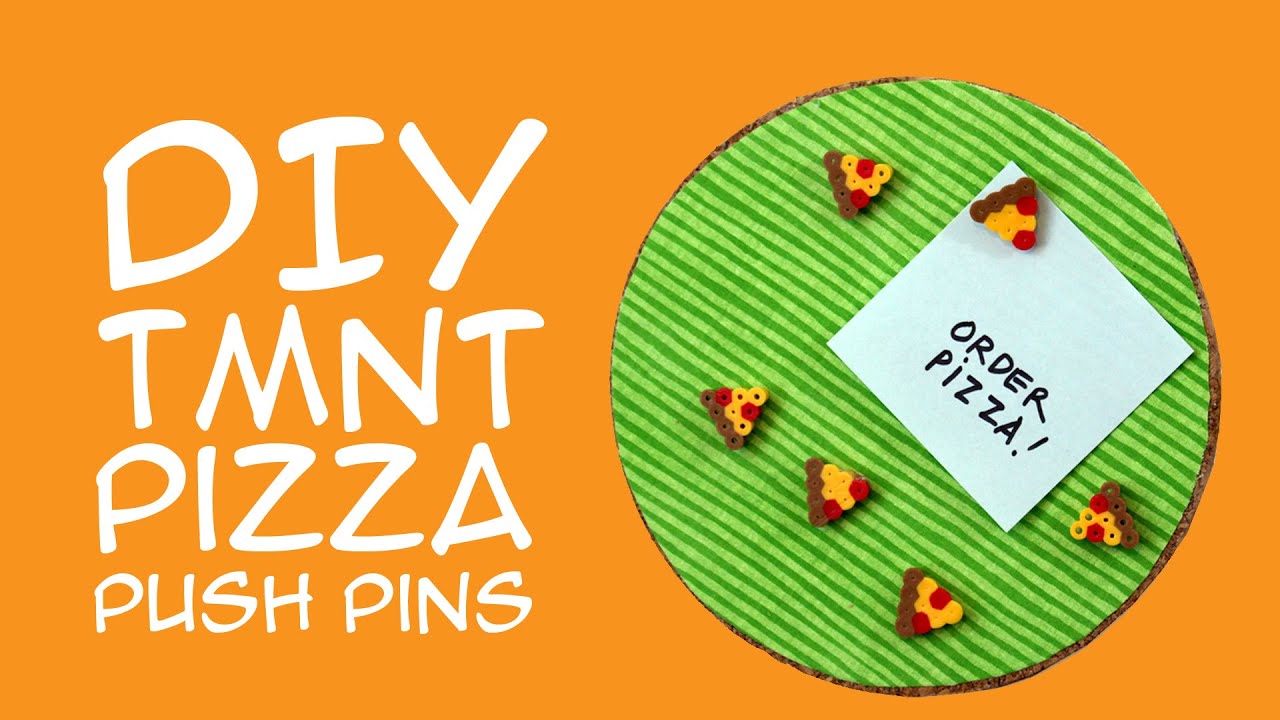 Teenage Mutant Ninja Turtles DIY Pizza Push Pins For TMNT Fans - A GeekyMcFangirl Tutorial