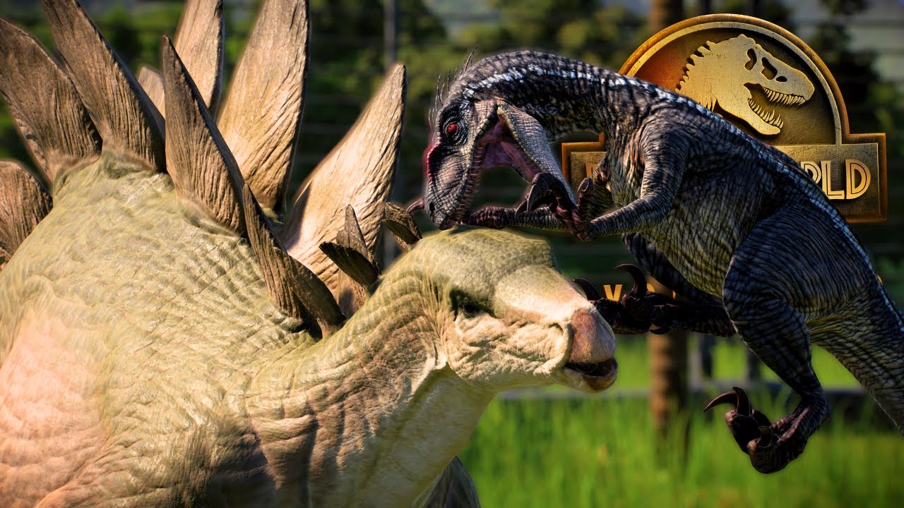 Velociraptor VS Stegosaurus 🦖 Jurassic World Evolution 2 - Tales From Isla Sorna [4K]