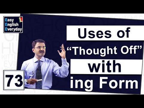 English Sentence Using The Word " THOUGHT OF " with examples | EASY ENGLISH EVERYDAY