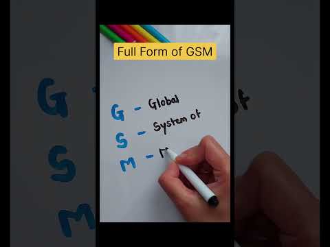Full form of GSM #shorts #fullform #gsm #ytshorts