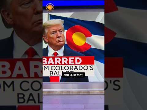 Colorado Supreme Court rules Trump not eligible for state’s primary ballot #shorts