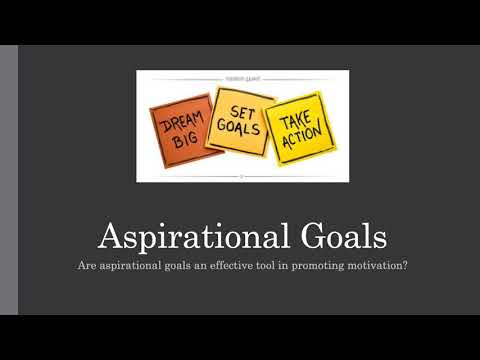 Aspirational Goals - are aspirational goals an effective tool in promoting motivation?