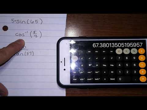 Calculator Help: Trig on the iPhone Calculator