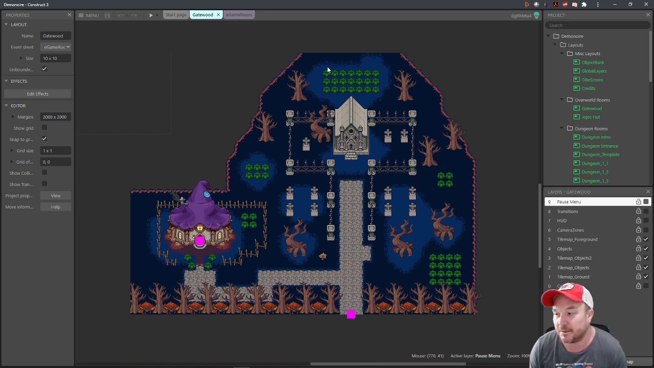 Construct 3 Mission 2: Modify Top-Down RPG