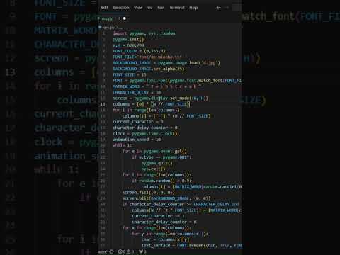 Create Stunning Matrix Rain in Python!#python #coding #hacker #pythonprogramming #matrix