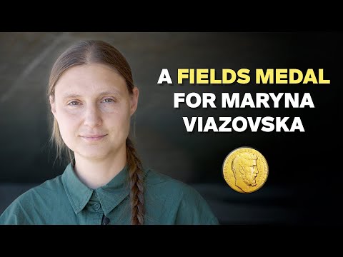Maryna Viazovska is awarded the 2022 Fields Medal