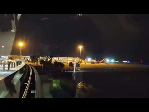 Orlando International Airport MCO Train from Baggage Claim To Southwest Takeoff (1/272025) 🚈✈️