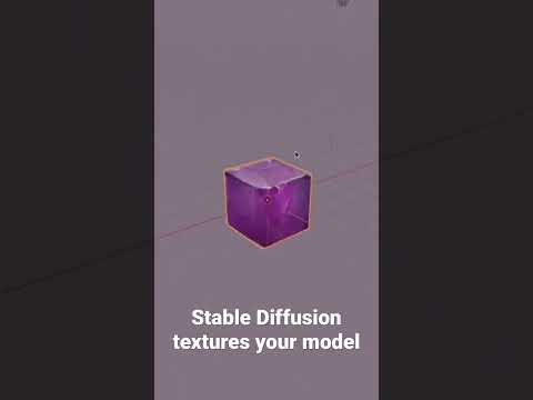 AI texturing in Blender in 15s