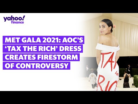 Met Gala 2021: AOC’s ‘Tax the Rich’ dress creates firestorm of controversy