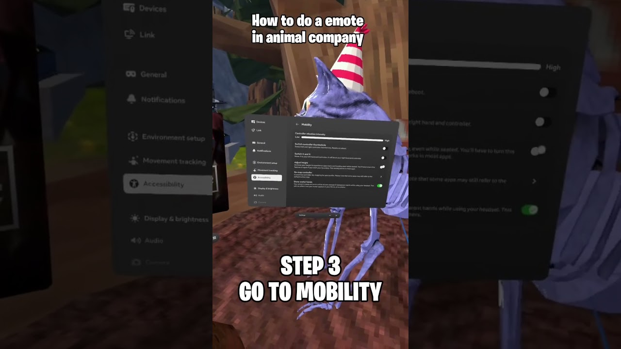 HOW TO EMOTE IN ANIMAL COMPANY #animalcompany #vr #tutorial