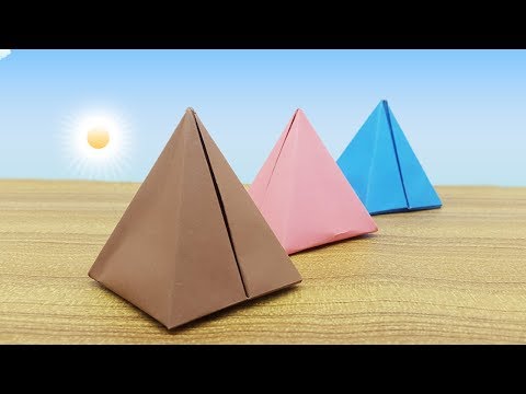 How to make Paper Pyramid Easy | The Amazing Origami Pyramid Box for Kids