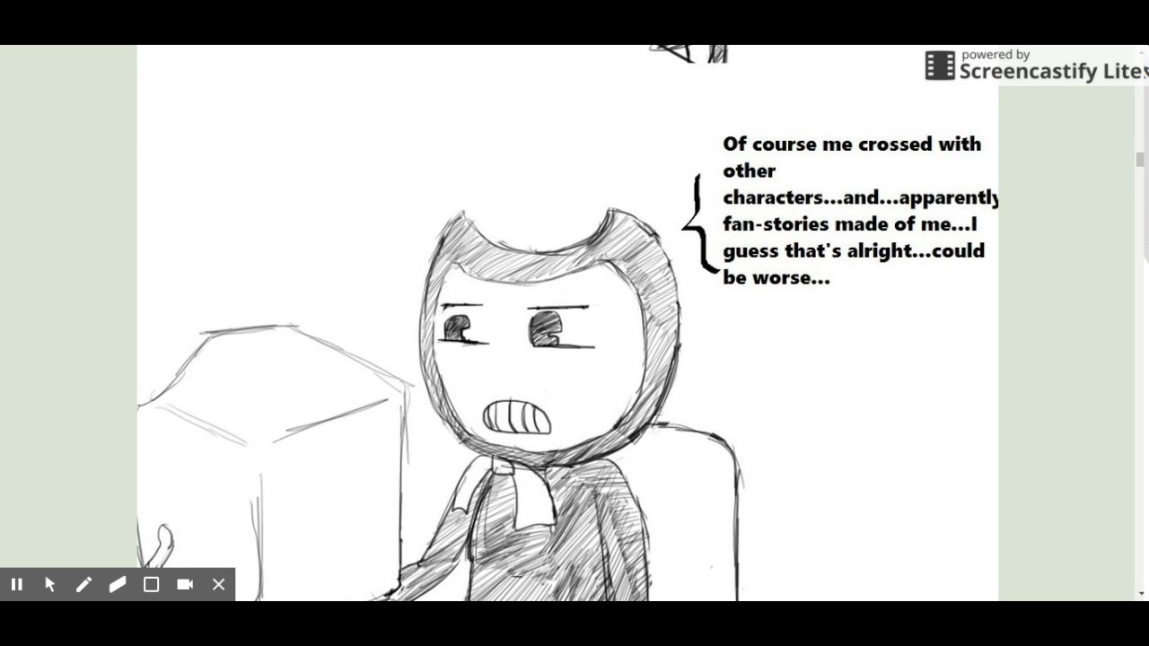 bendy searches himself on deviant art