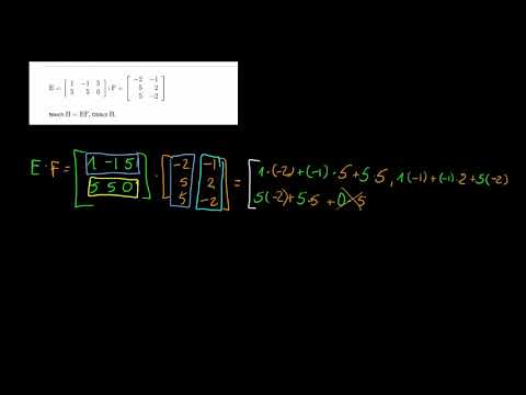 Mnożenie macierzy (film) | Macierze | Khan Academy