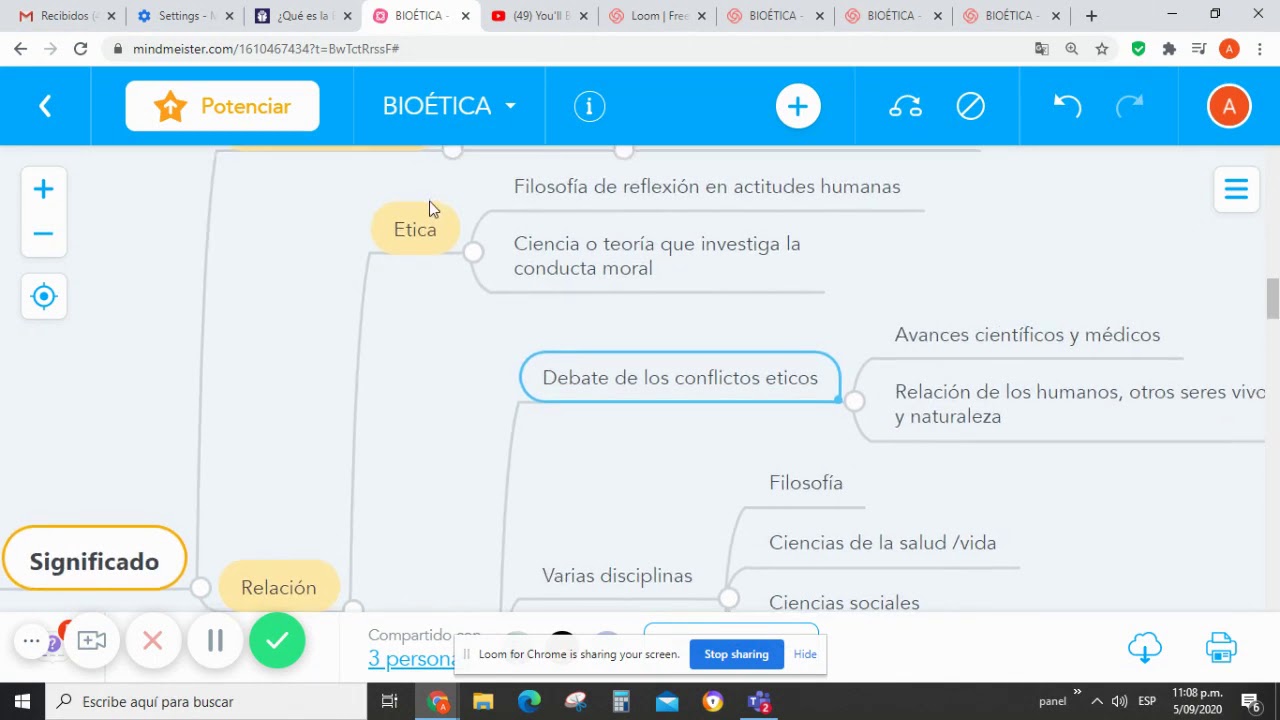 BIOÉTICA   Mapa mental MindMeister