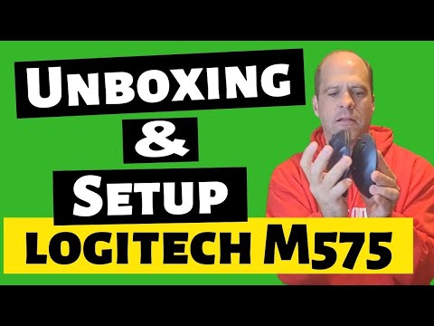 Logitech M575 Review & Unboxing | Set Up Logitech M575 Ergo Wireless Trackball Mouse
