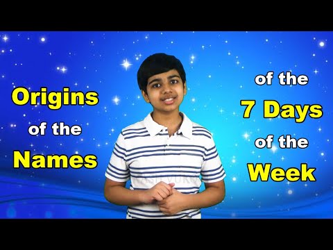 Where do the Names of the Weekdays come from?
