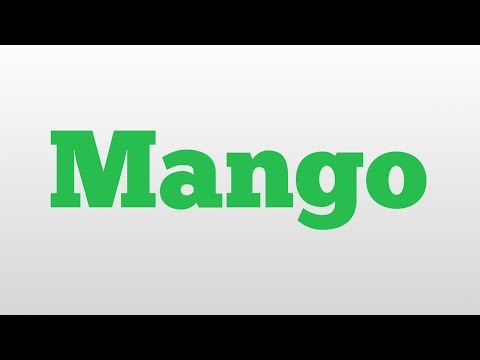 Mango meaning and pronunciation