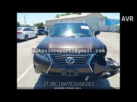 JTJBC1BA7E2458283 2014 LEXUS RX 450H