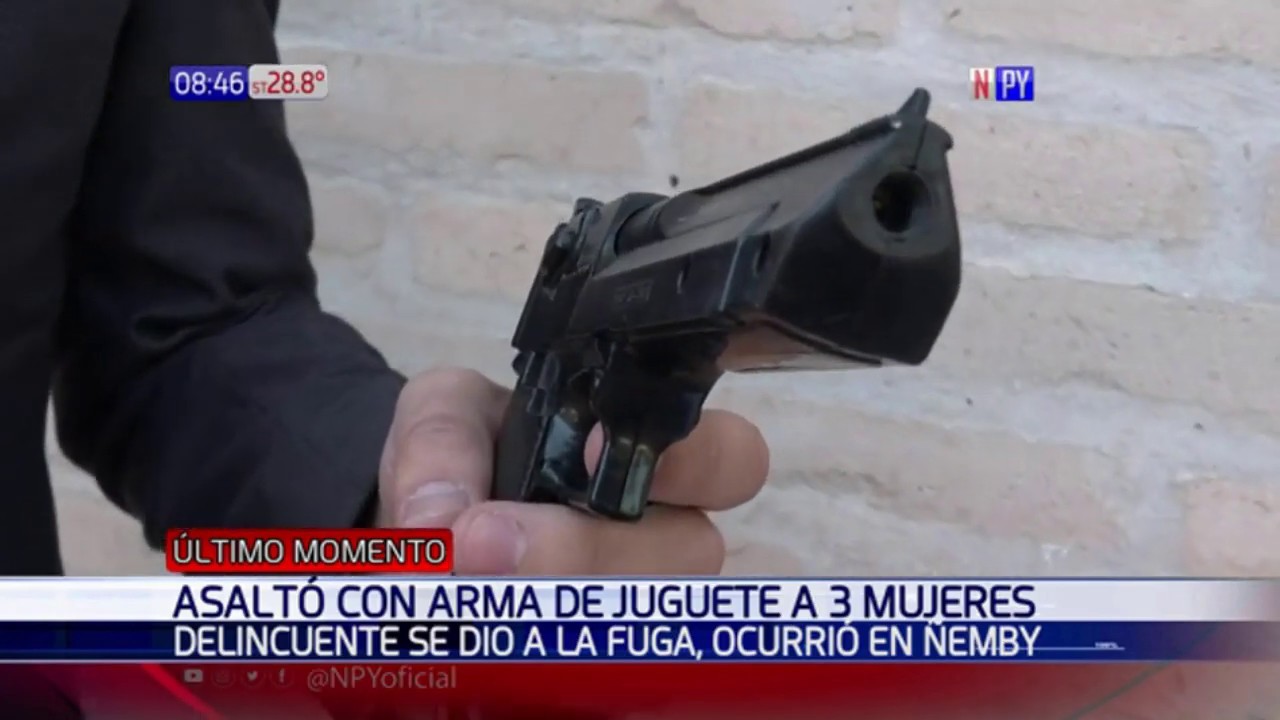 Asaltaba con un arma de juguete