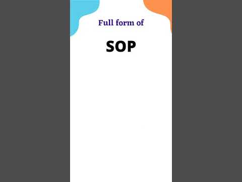 SOP Full form #shorts #fullform #gk #bankingexam #bank #sbipo #ibps #sbi #upsc #currentaffairs