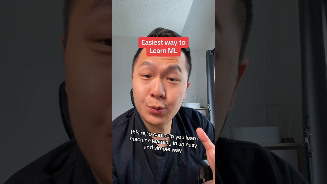 Easiest way to learn ML with this GitHub repo #machinelearning #beginners #softwareengineer