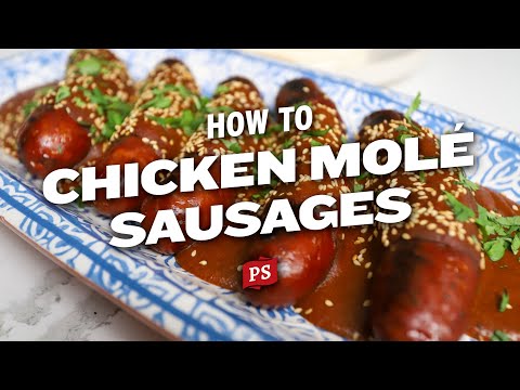 Homemade Chicken Mole Sausage