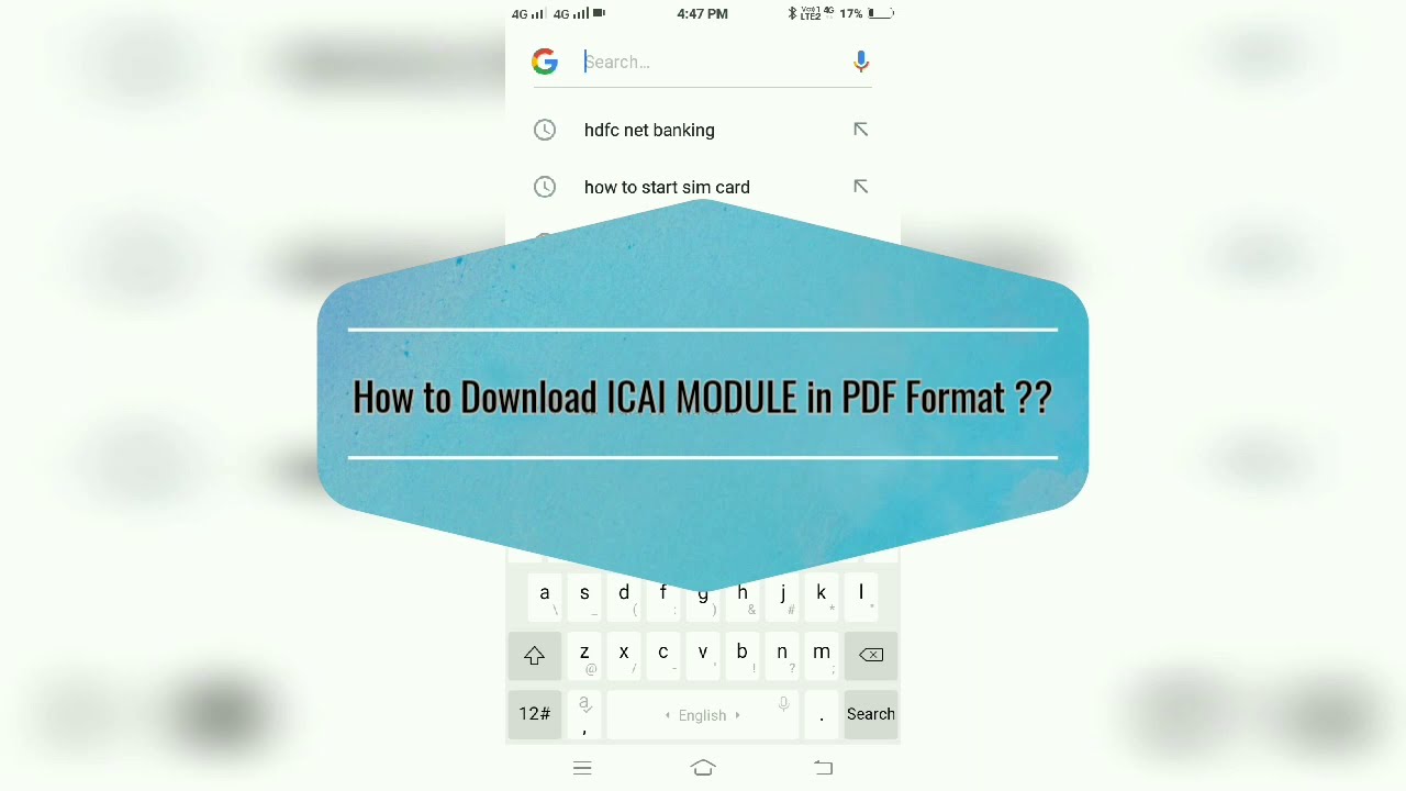 How to download ICAI Module in PDF format | CA Foundation ,CA Intermediate , and CA Final