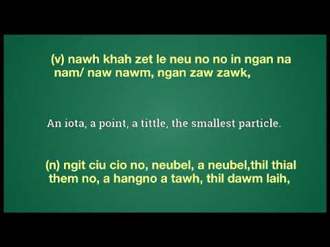 jot meaning in English Ngawn