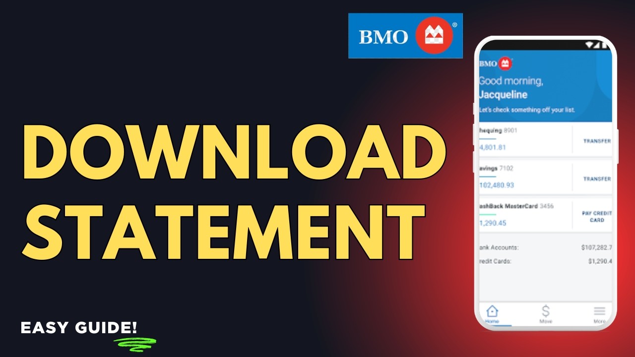 How to Download a BMO Statement in PDF