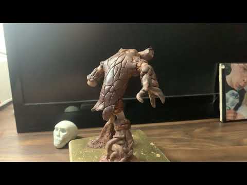 Clay Treant 1st real sculpture? -Ent, Tree Person, Daddy Dryad-