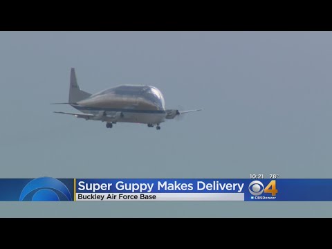 Super Guppy Lands At Buckley Air Force Base