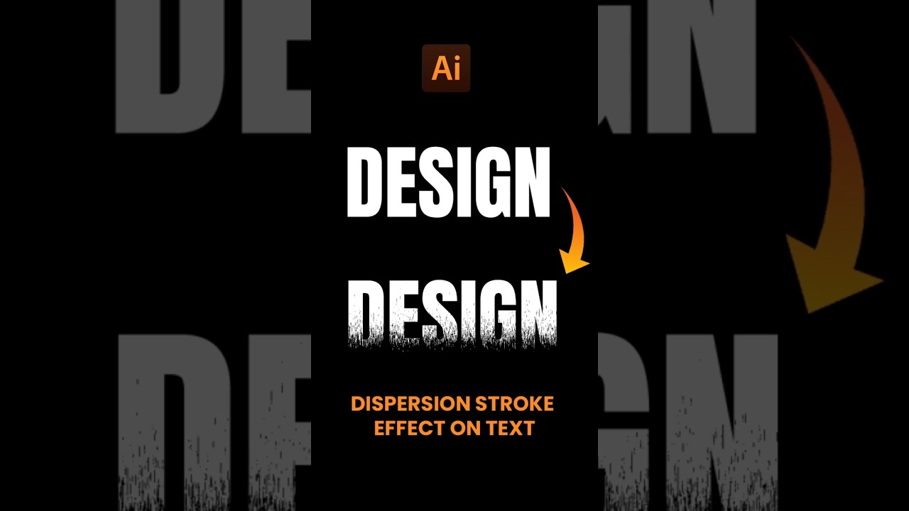 Create an Editable Dispersion Text Effect in Illustrator Like a Pro!