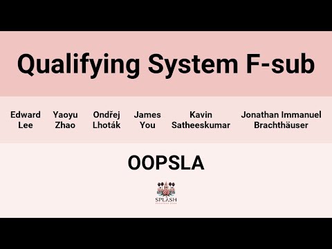 [OOPSLA24] Qualifying System F-sub