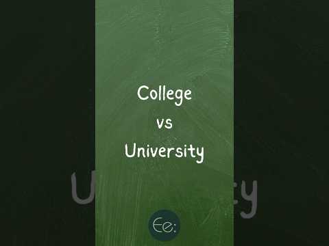 College vs University 🎓 What's the Difference? by English explained #words #difference #meaning