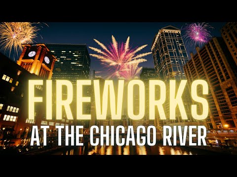 WATCH New Year's Eve fireworks show over Chicago River (2025)