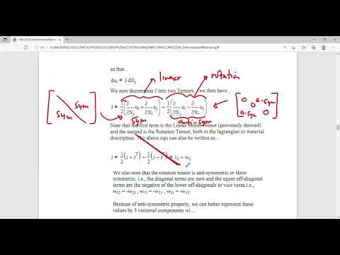 Infinitesimal Strain Tensor 1