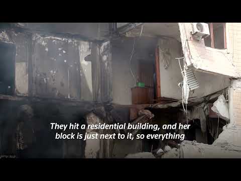 Ukrainian recounts 'pure horror' after Russian strikes