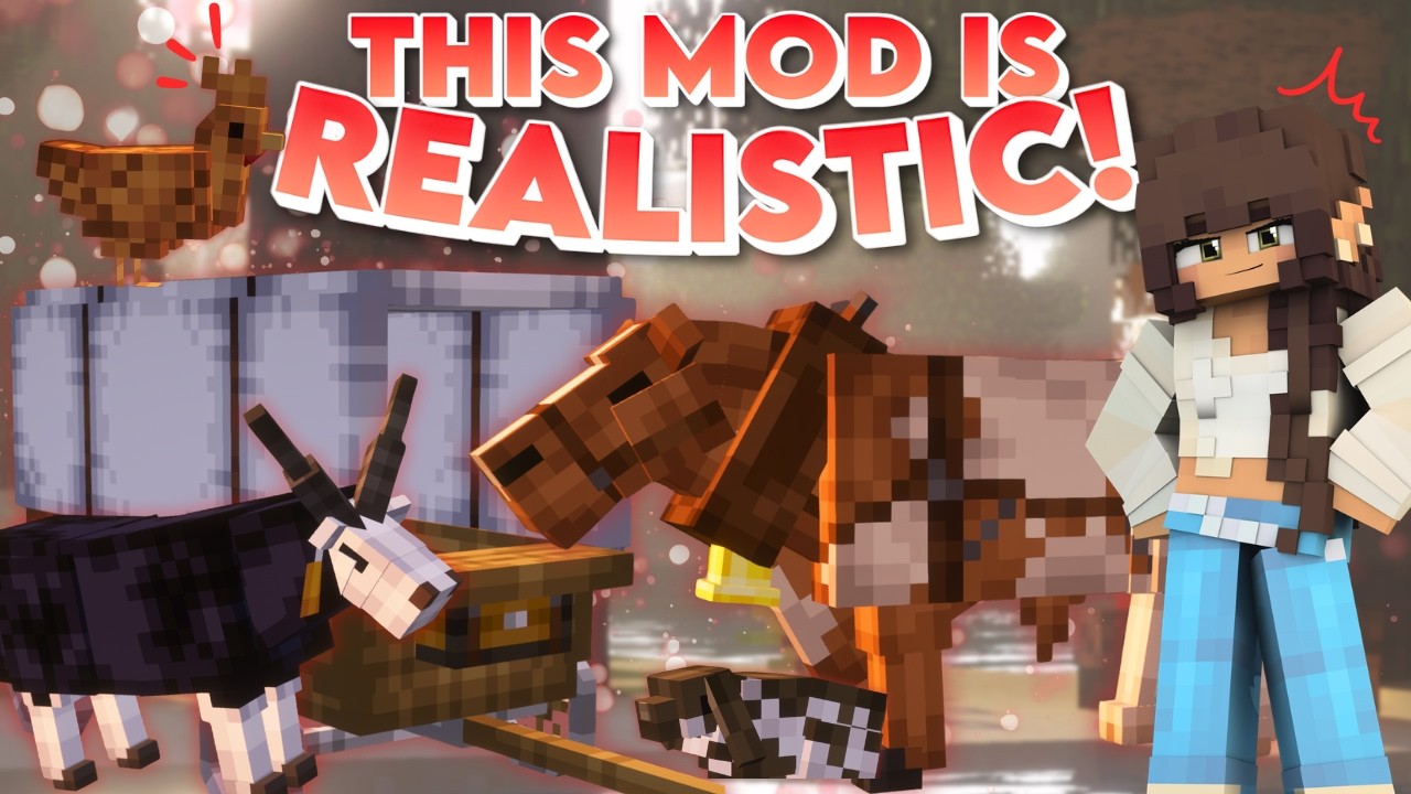 THE MOST REALISTIC FARMING MOD! | Minecraft Livestock Overhaul Review