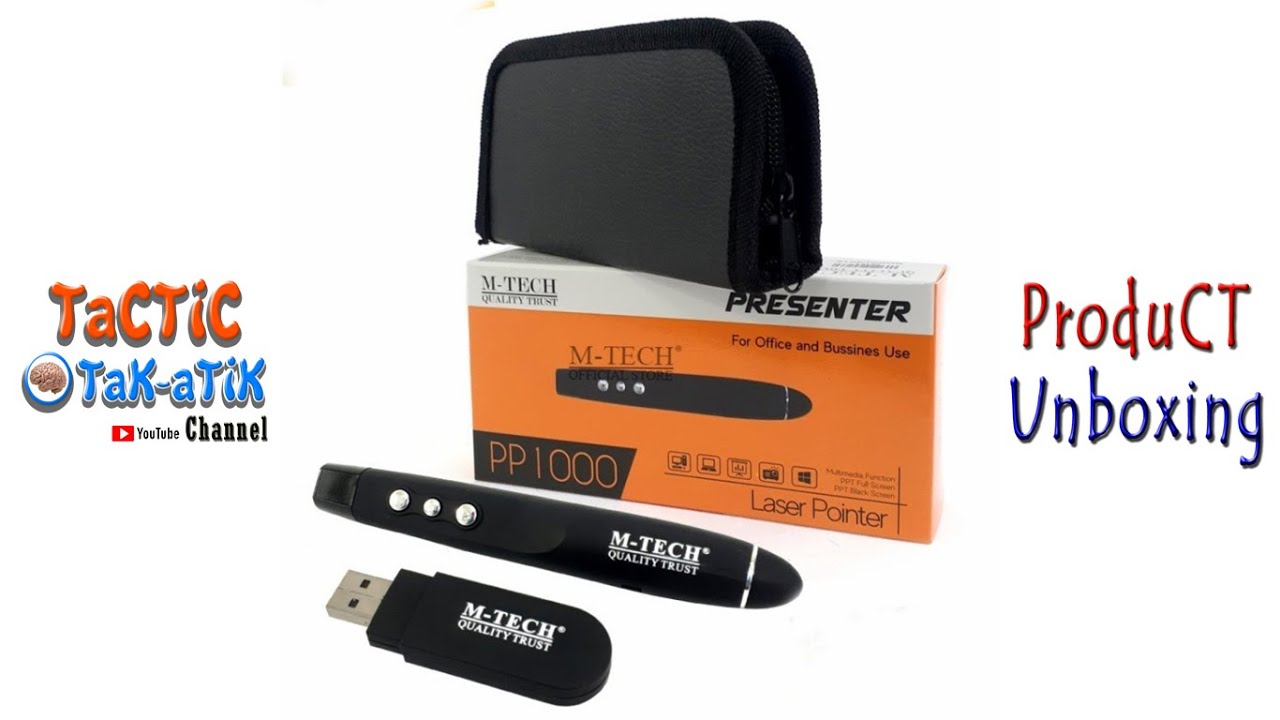 Unboxing and demonstration of the M-TECH PP 1000 low-end laser pointer