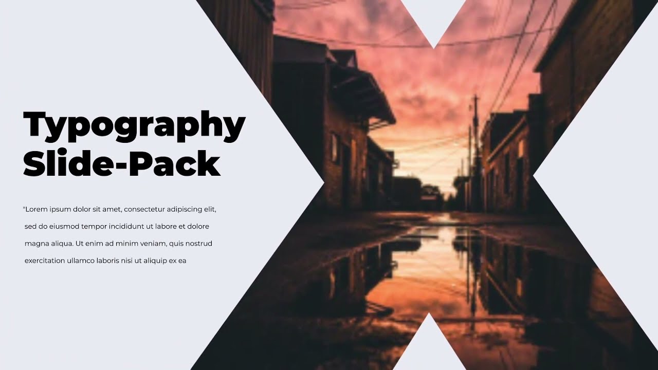 Download Free Video Typography Slide