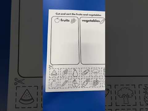 In this activity, we're blending lessons on nutrition with scissor skills practice! 🥦✂️ Our